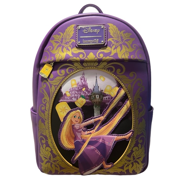 Loungefly | Other | Loungefly Disney Tangled Rapunzel Purple And Gold ...
